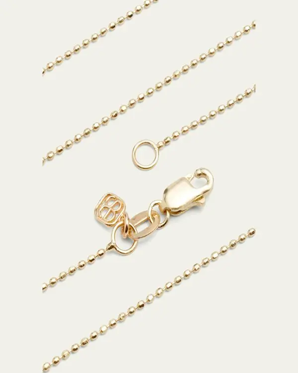 SYDNEY EVAN Small Diamond Evil Eye Medallion Necklace