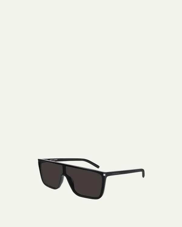 Saint Laurent Mask Shield Sunglasses - Black