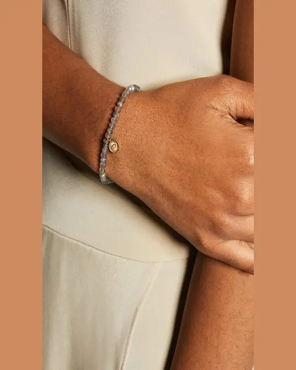 SYDNEY EVAN Sapphire & Turquoise Evil Eye Chain Bracelet