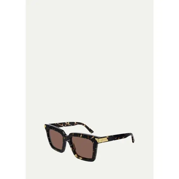 Bottega Veneta Chunky Square Acetate Sunglasses