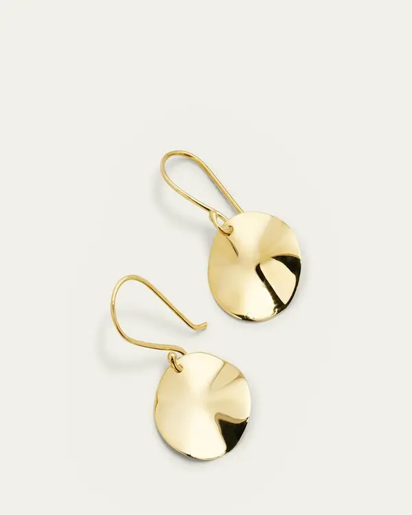 Ippolita Mini Wavy Disc Drop Earrings