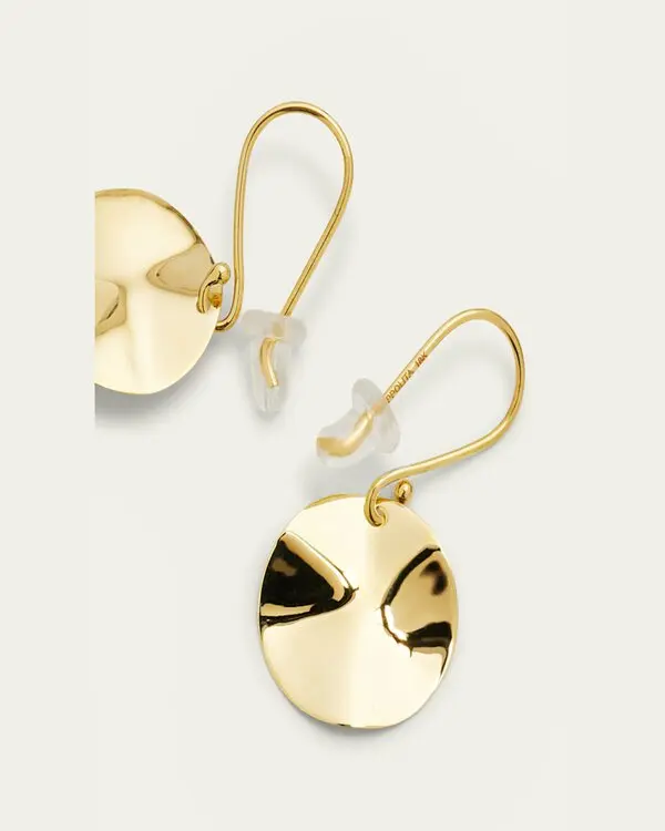 Ippolita Mini Wavy Disc Drop Earrings