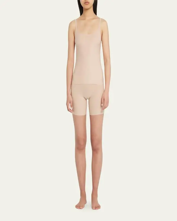 Chantelle Soft Stretch High-rise Mid-thigh Shaping Shorts - Nude