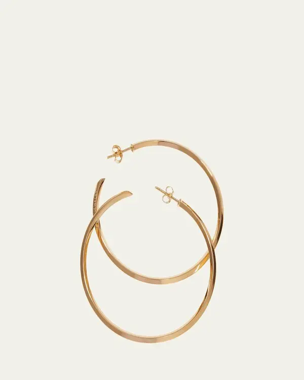 Lana Jewelry 45mm 14k Thin Pointed Royale Hoop Earrings - Gold