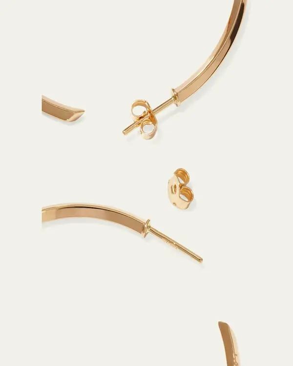 Lana Jewelry 45mm 14k Thin Pointed Royale Hoop Earrings - Gold