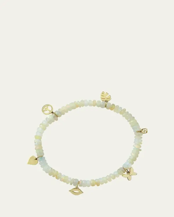 SYDNEY EVAN 5mm Ethiopian Opal Charm Bracelet