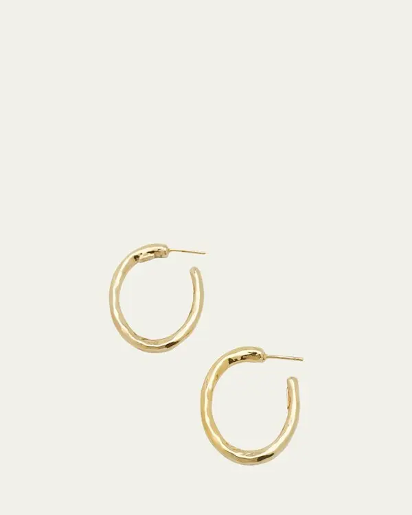 Ippolita 18k Small Hammered Hoop Earrings
