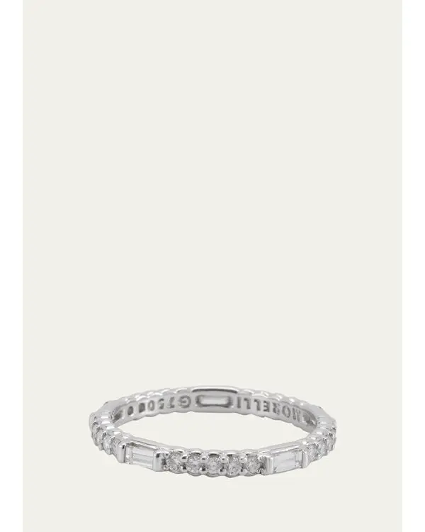 Paul Morelli Pinpoint 18k Gold Baguette Diamond Ring