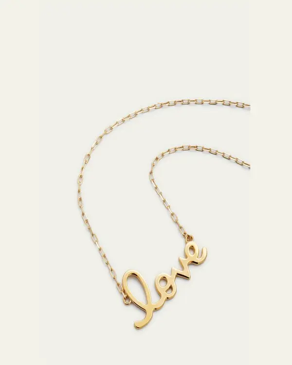 SYDNEY EVAN 14k Yellow Love Necklace