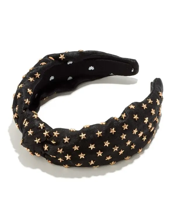 Lele Sadoughi Elegant Black Embellished Headband with stars and hearts Lele Sadoughi Crystal Alice Headband | Shopbop main image 4