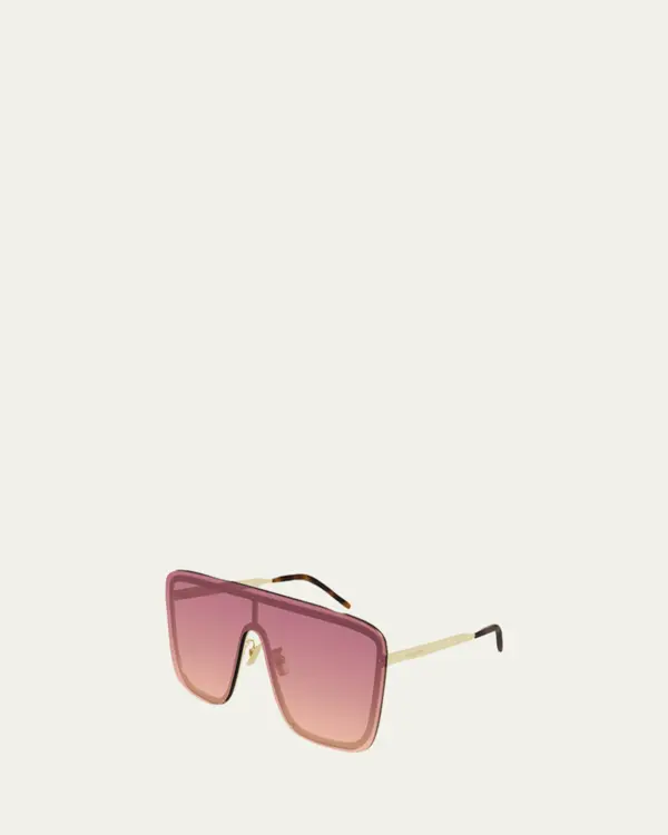 Saint Laurent Mask Shield Sunglasses - Black