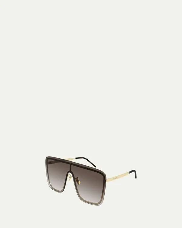 Saint Laurent Mask Shield Sunglasses - Black