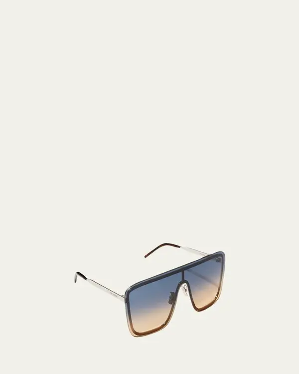 Saint Laurent Mask Shield Sunglasses - Black