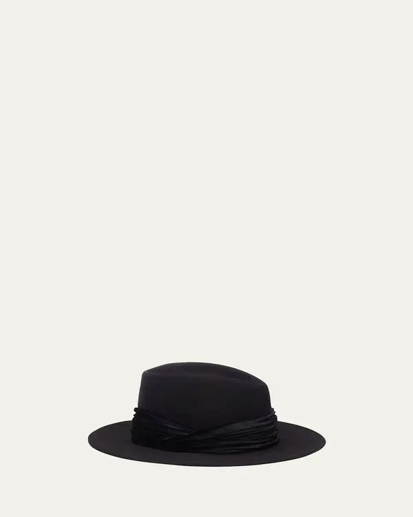 Eugenia Kim Black Velvet Bucket Hat New Women main image 4