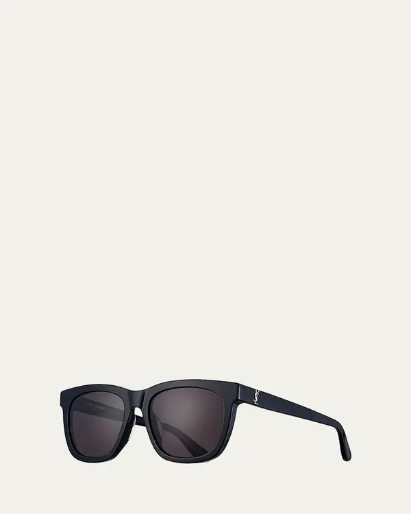 Saint Laurent Sl M24k Oversize Square Sunglasses - Black