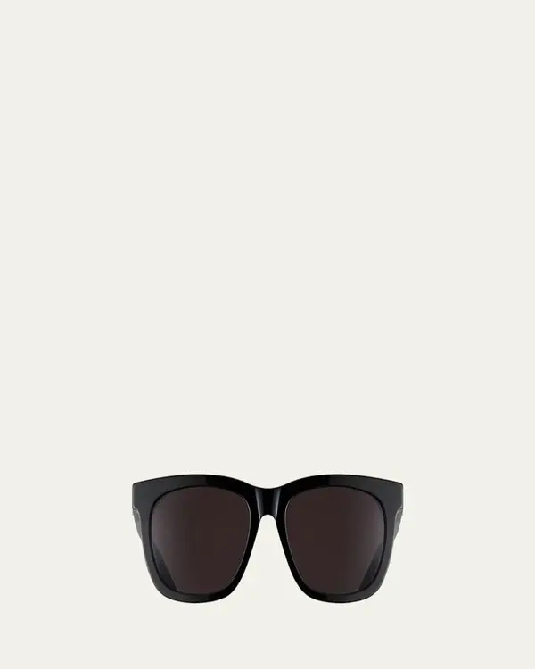 Saint Laurent Sl M24k Oversize Square Sunglasses - Black