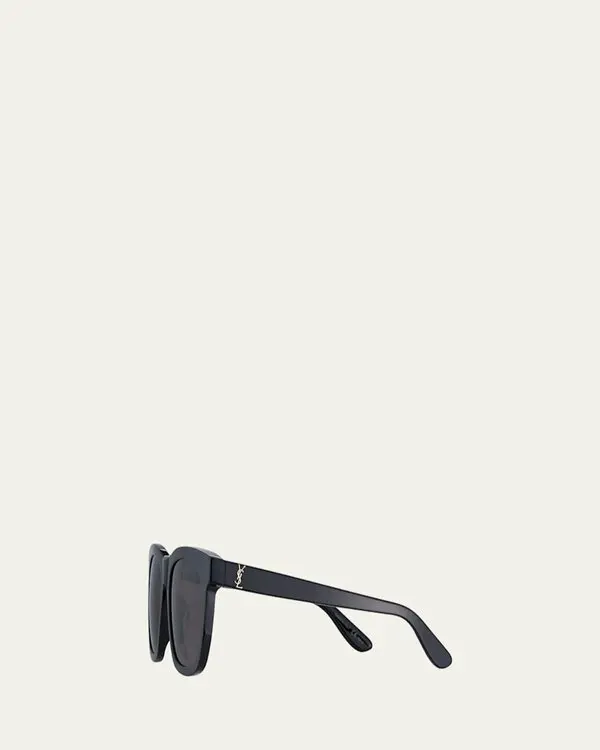 Saint Laurent Sl M24k Oversize Square Sunglasses - Black