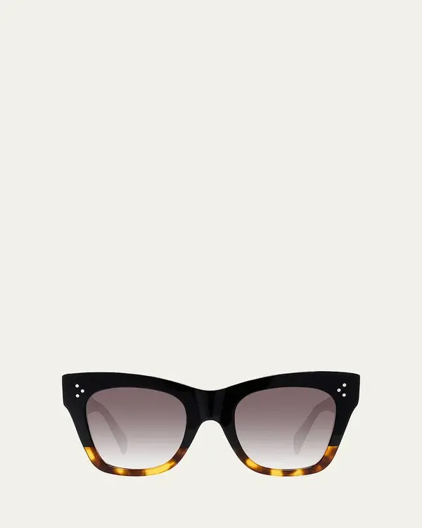 Celine Cat-eye Sunglasses - Black / Brown