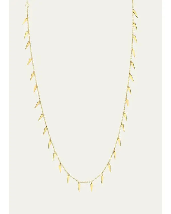 SYDNEY EVAN 14k Pure Small Fringe Necklace - Yg