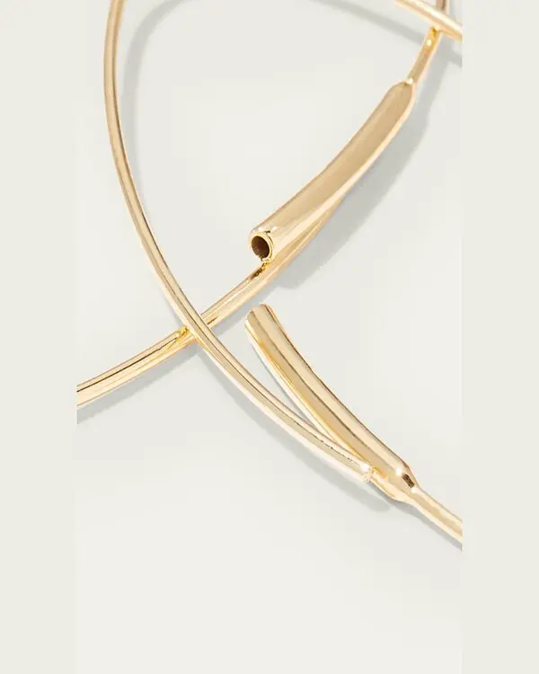 Lana Jewelry 14k Oval Hoop Earrings With Diamonds