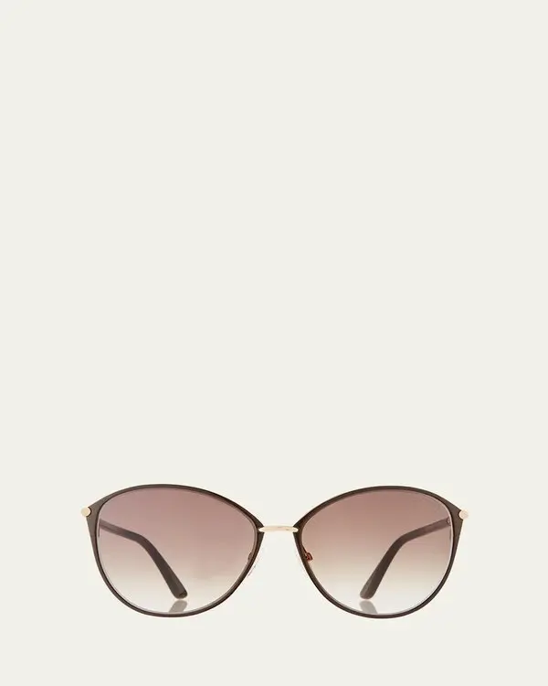 TOM FORD Penelope Butterfly Sunglasses - Brown