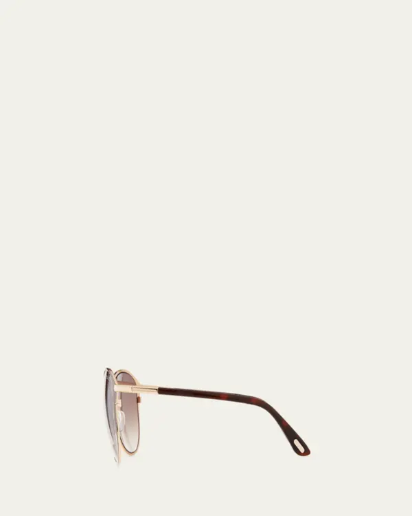 TOM FORD Penelope Butterfly Sunglasses - Brown
