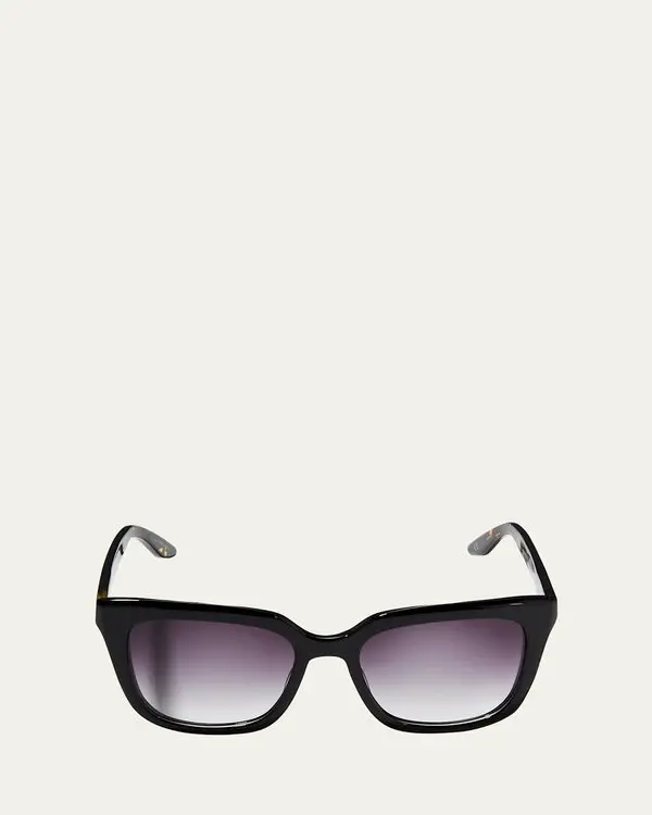 Barton Perreira Bolsha Rectangle Sunglasses - Black / Heroin