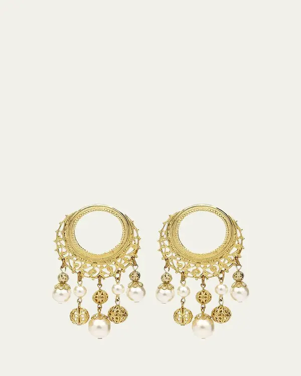 BEN-AMUN Round Drop Earrings