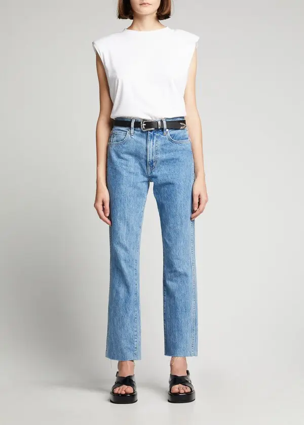 SLVRLAKE Hero Straight-leg Ankle Jeans