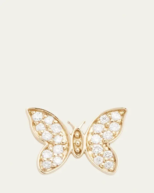 SYDNEY EVAN 14k Diamond Butterfly Stud Earring