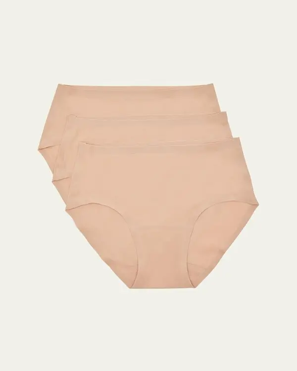 Chantelle Soft Stretch Hipster Briefs, Three-pack - Nude