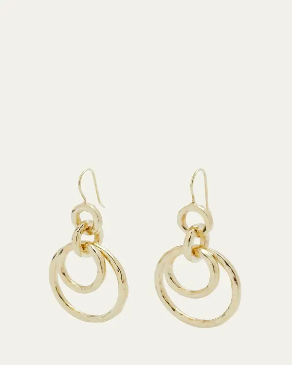 Ippolita Puffy Hammered Jet Set 18k Earrings