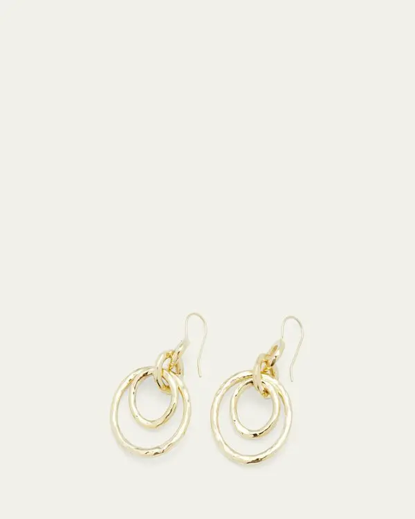 Ippolita Puffy Hammered Jet Set 18k Earrings