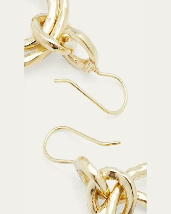 Ippolita Puffy Hammered Jet Set 18k Earrings