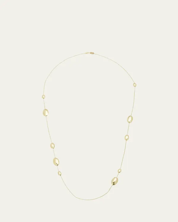 Ippolita 18k Long Hammered Multi Station Layering Necklace