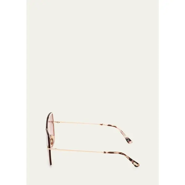 TOM FORD Nickie Butterfly Sunglasses - Gold