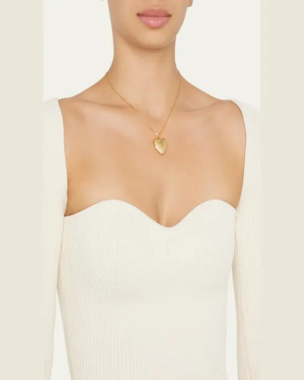 BEN-AMUN 24k Electroplated Necklace With Heart Locket