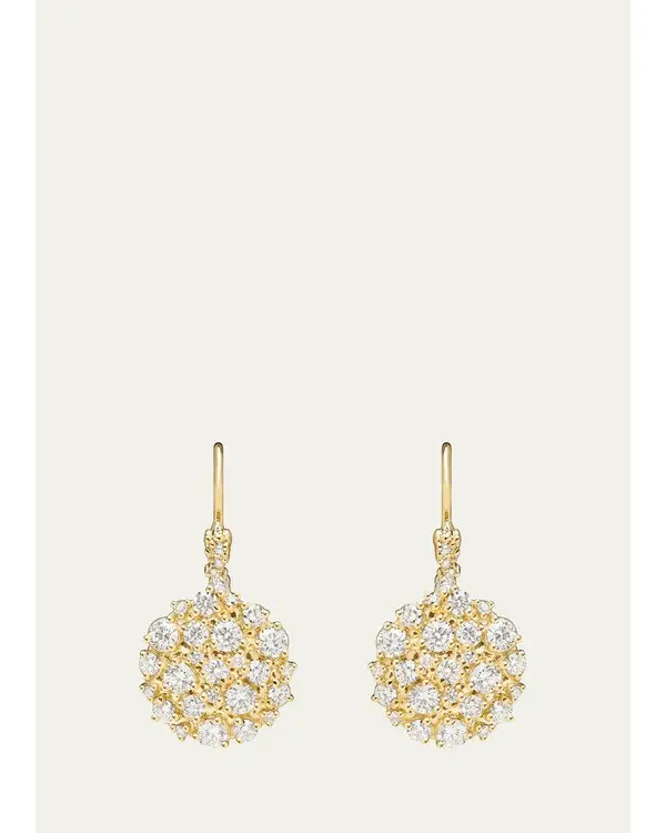Paul Morelli 18k Yellow Diamond Confetti Wire Earrings