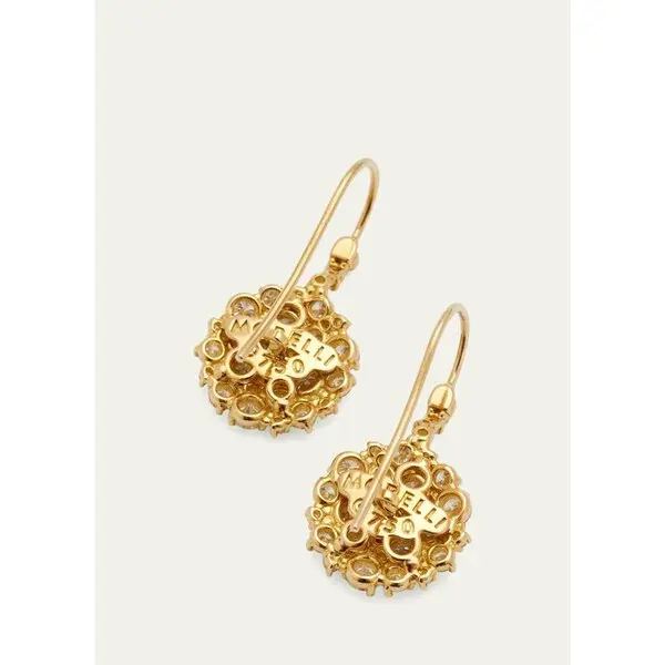 Paul Morelli 18k Yellow Diamond Confetti Wire Earrings
