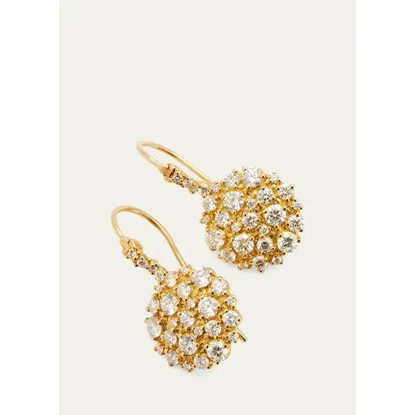 Paul Morelli 18k Yellow Diamond Confetti Wire Earrings