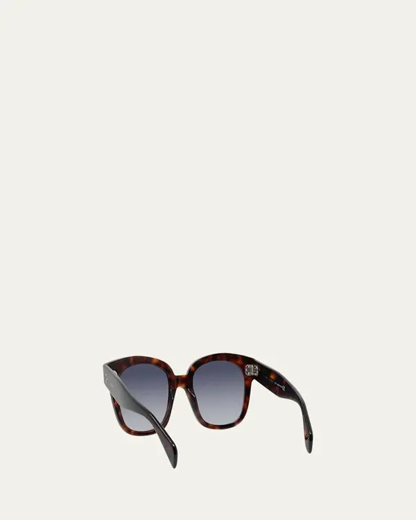 Celine Square Acetate Sunglasses - Brown Pattern
