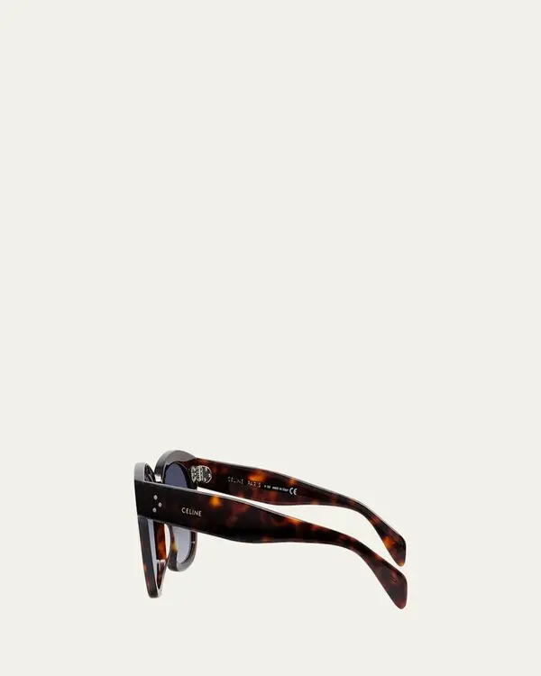 Celine Square Acetate Sunglasses - Brown Pattern