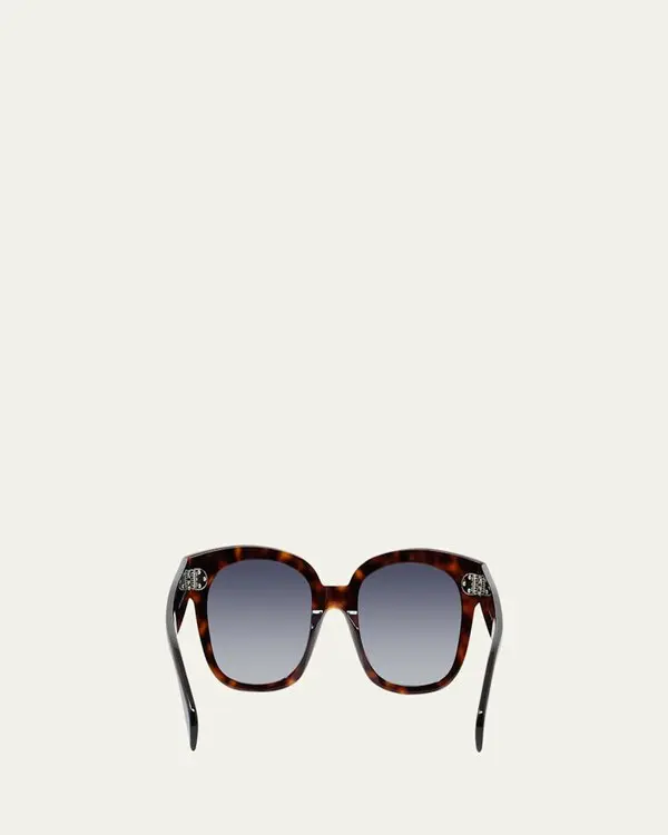Celine Square Acetate Sunglasses - Brown Pattern