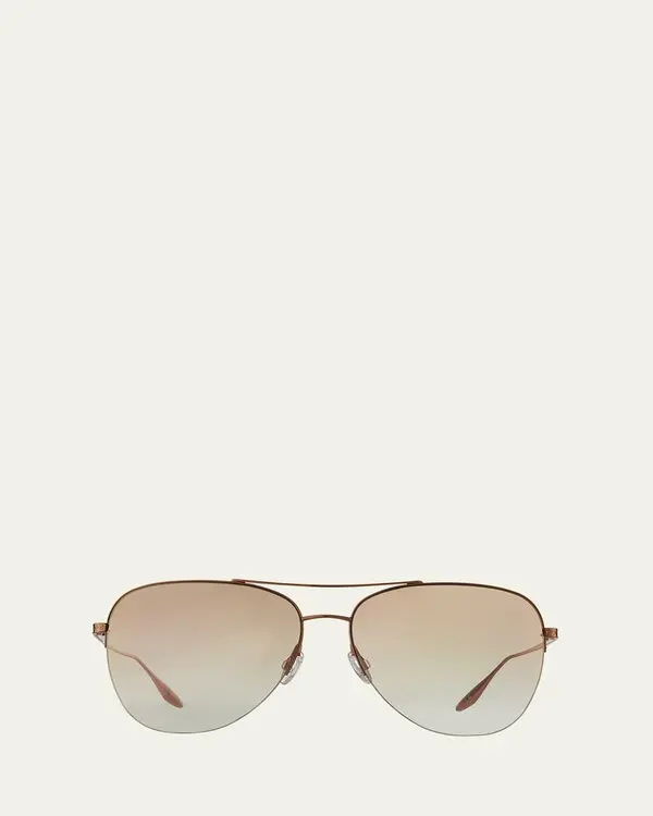 Barton Perreira Chevalier Aviator Sunglasses - Pink