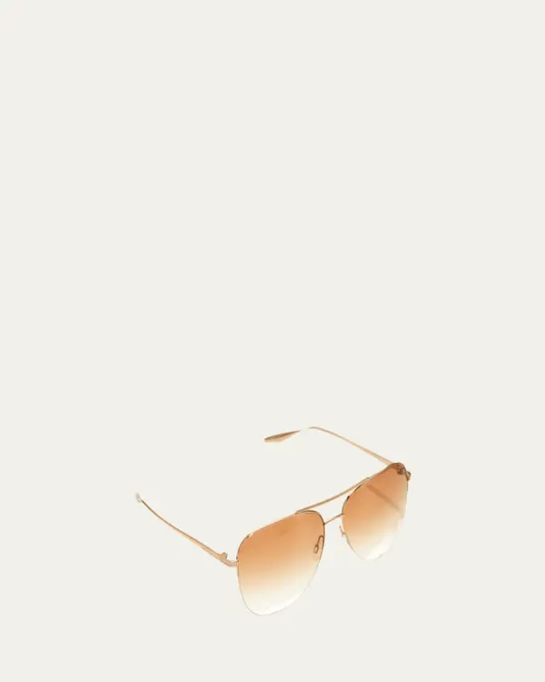 Barton Perreira Chevalier Aviator Sunglasses - Pink