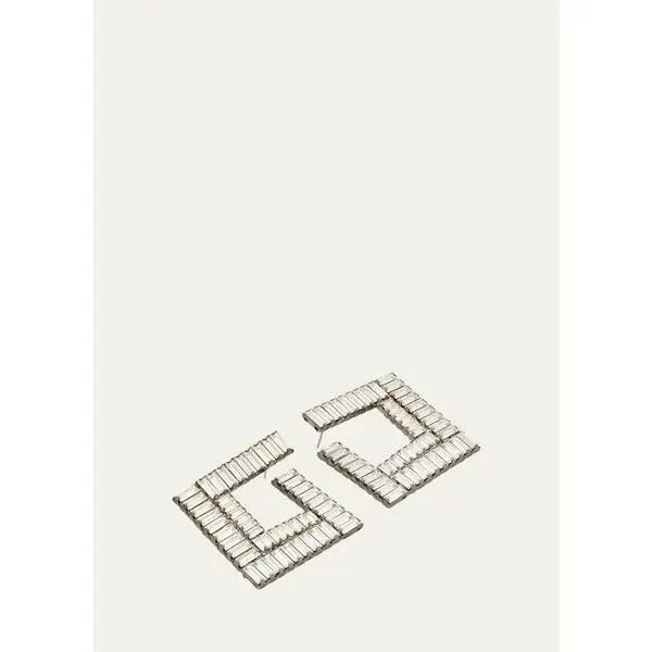 Auden Bianca Square Forward-facing Hoop Earrings