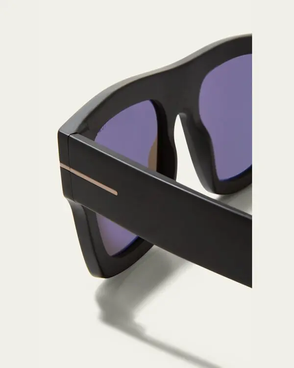 TOM FORD Fausto Square Sunglasses - Matte Black