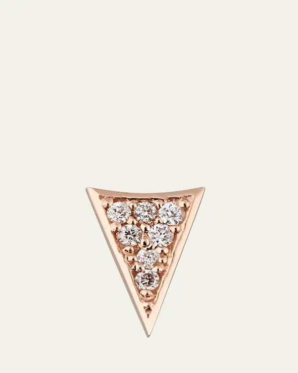 SYDNEY EVAN 14k Diamond Triangle Stud Earring - Rose Gold