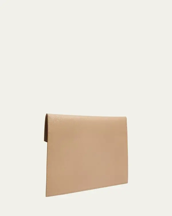 Saint Laurent Uptown Pouch - Dark Beige