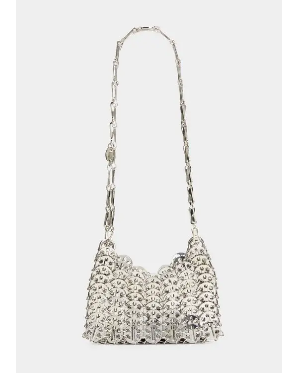 Rabanne Nano 69 Metallic Disc Crossbody Bag - Dnu